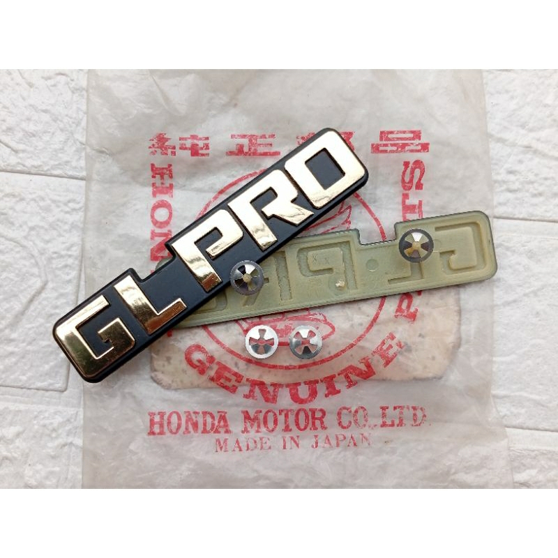 Jual Emblem tepong aki box aki Honda GL Pro Original | Shopee Indonesia