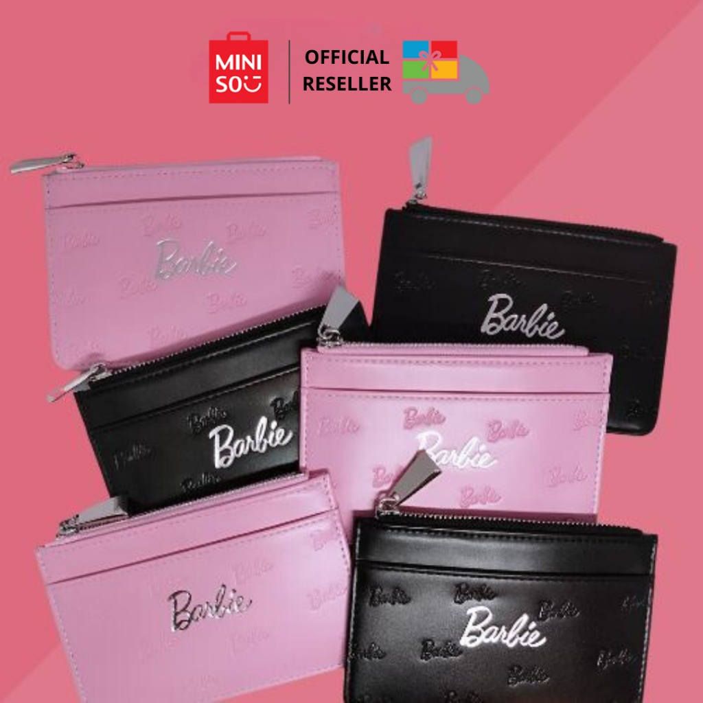 Jual MINISO x BARBIE Women Card Holder Coin Purse / Dompet Kartu dan ...