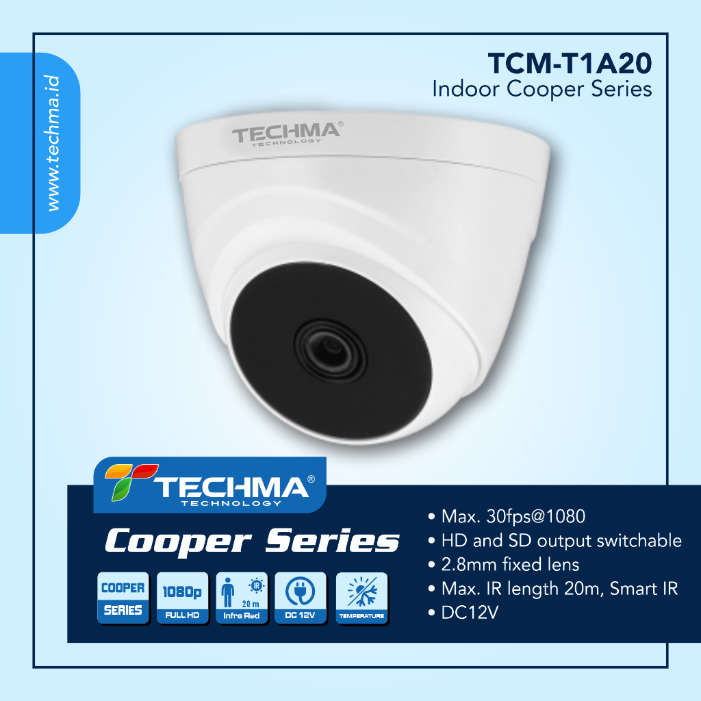 Jual Techma Cooper series Indoor IR Camera 2MP - Garansi resmi ...