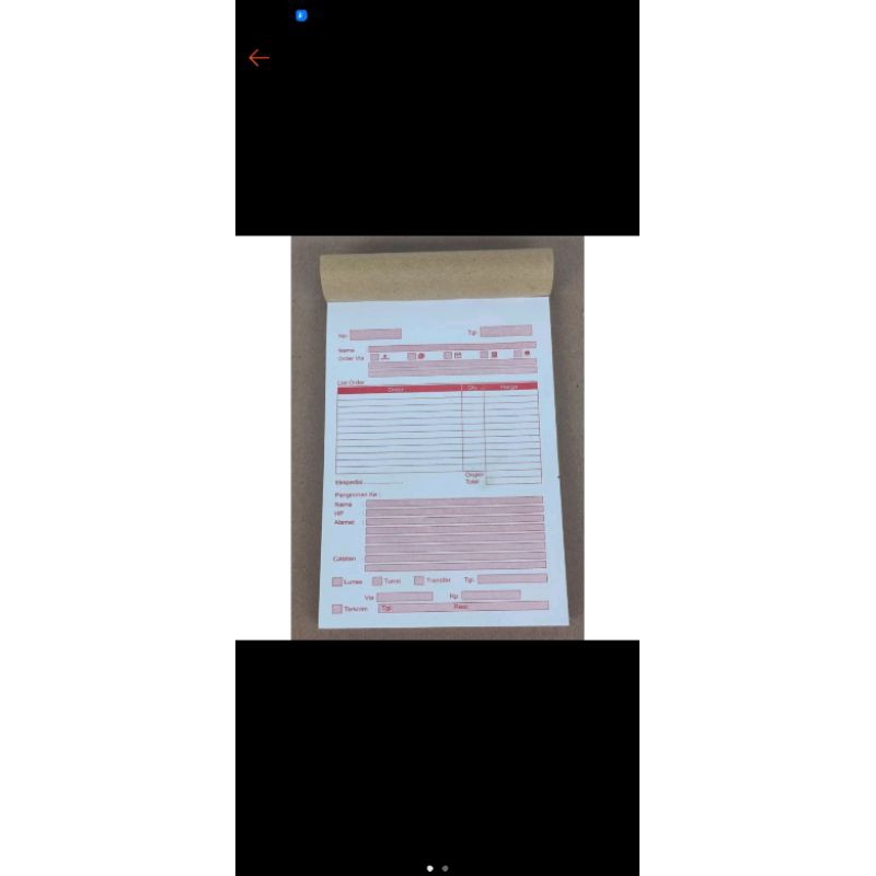 Jual Nota Custom 1/4 Folio - Pembuatan Buku Nota | Shopee Indonesia