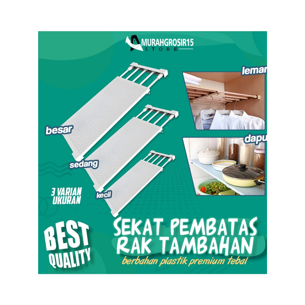 Jual Penyekat Lemari Pakaian Sekat Lemari Baju Pembatas Lemari Sekat ...