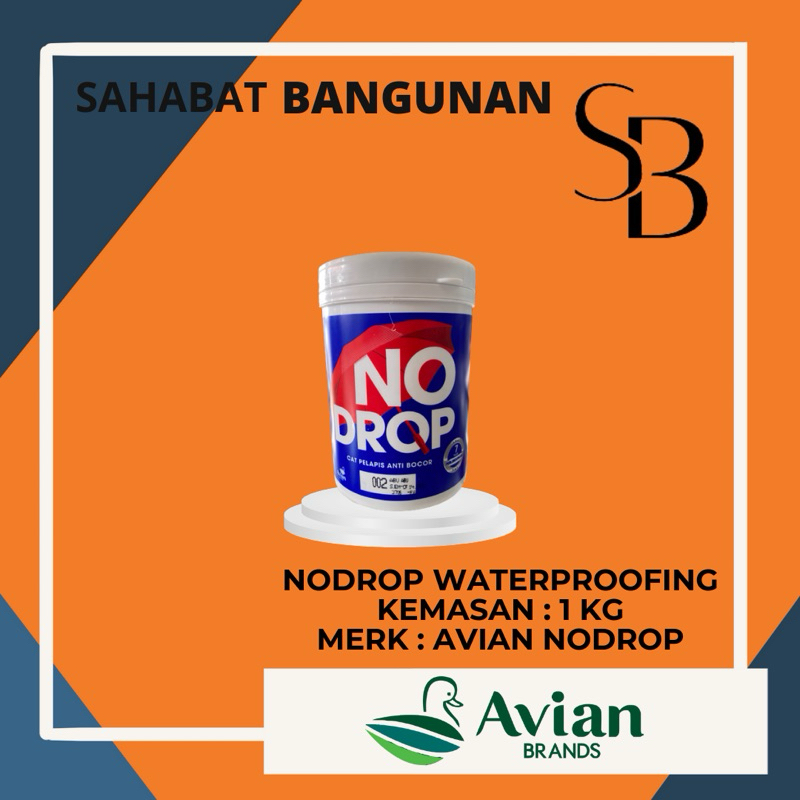 Jual No Drop / Nodrop - Cat Pelapis Anti Bocor 1 Kg Nodrop 1kg Nodrop waterproofing | Shopee ...