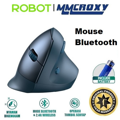 Jual Robot Guru Master 1 Mouse Wireless Vertical Ergonomic 2.4G Dual ...