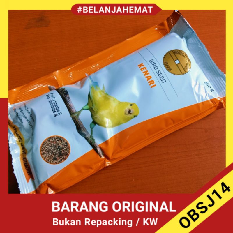 Jual goldcoin kenari 250 gram pakan burung kenari bird seed | Shopee ...