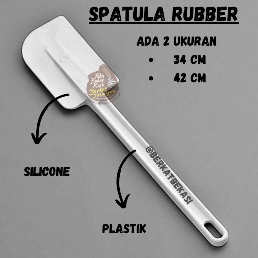 Jual SPATULA RUBBER / SPATULA SILICONE GANGANG PLASTIK | Shopee Indonesia