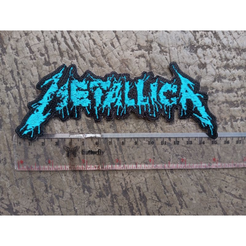 Jual patch metallica splatter (blue) | Shopee Indonesia