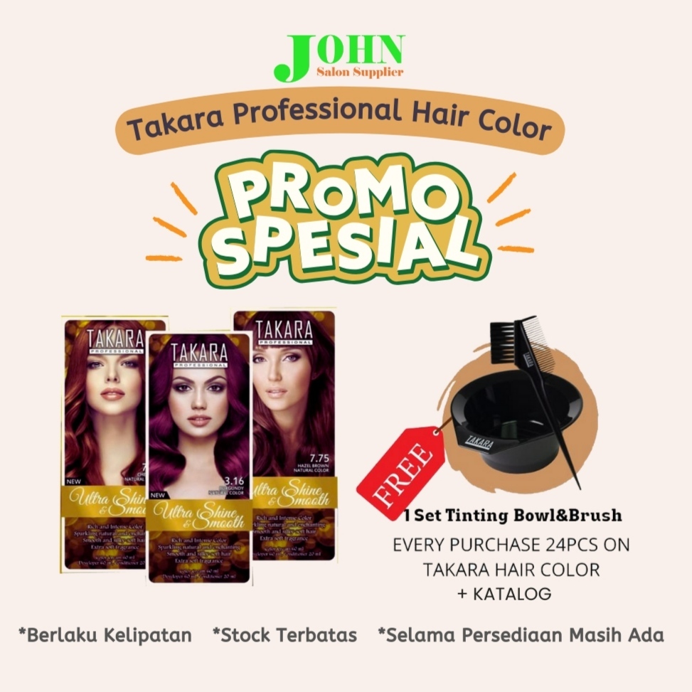 Jual WARNA LENGKAP! Takara Hair Color 60 ml – Ultra Shine & Smooth ...