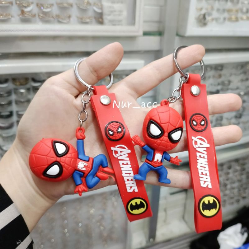 Jual Grosir 12pcs gantungan kunci strap karakter/ keychain tali ...