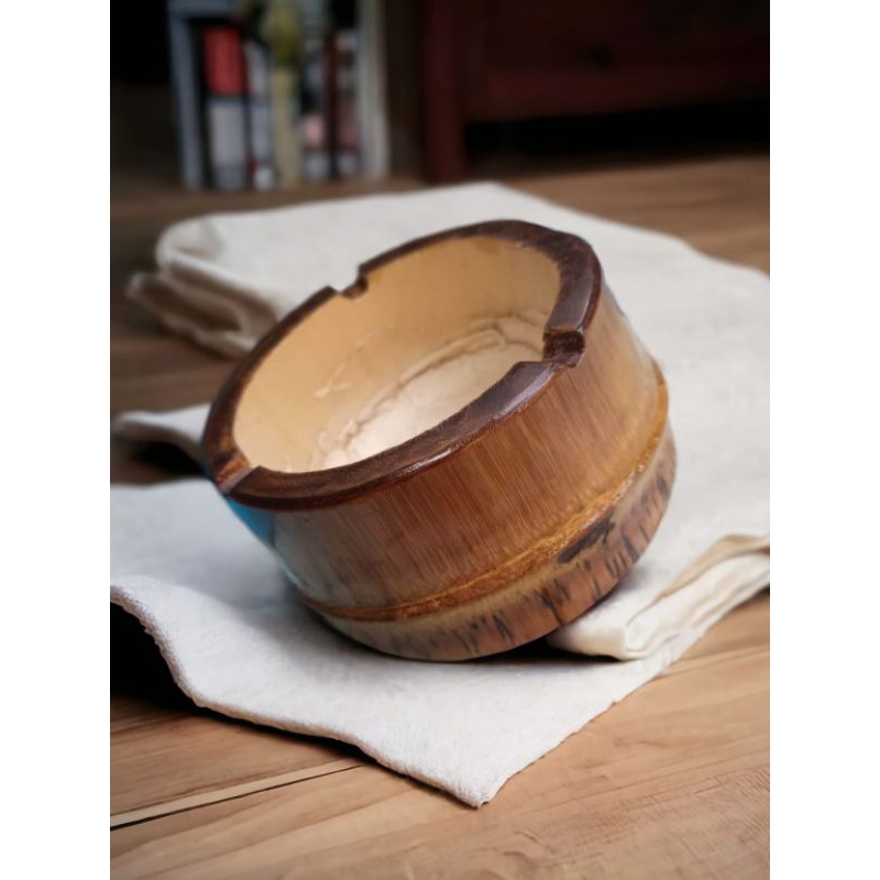 Jual ASH TRAY PREMIUM ASBAK BAMBU ECO FRIENDLY | Shopee Indonesia
