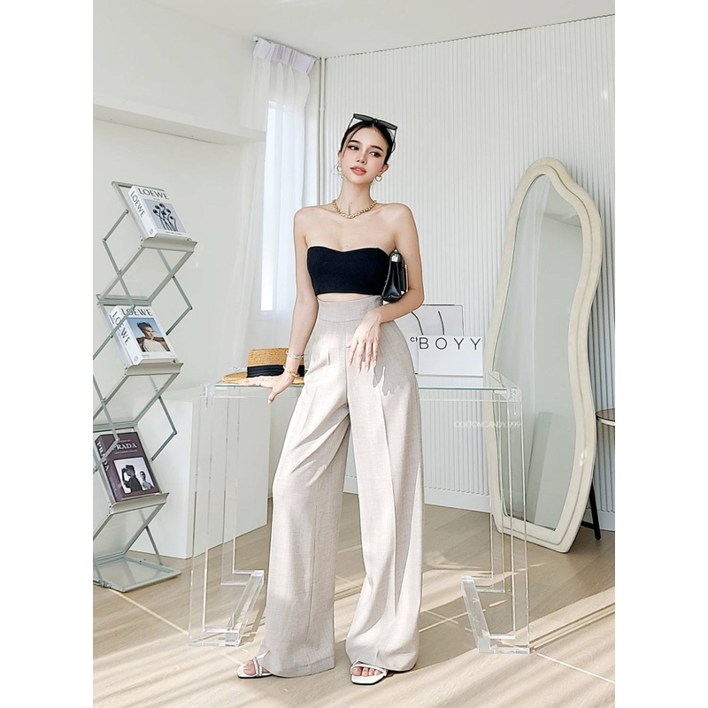 Jual Becca Pants (Korean Basic Straight Pants Cotton Candy Import ...