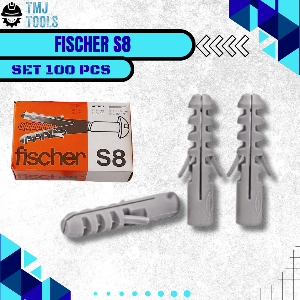 Jual Screw Tapping S8 Isi 100 Pcs Alat Tanam Pengait Sekrup Tembok S8 Jangkar Skrup Tutup ...