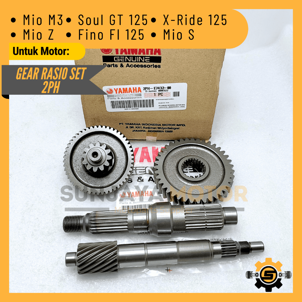 Jual Gear Rasio Set Original Yamaha 2PH Gigi Rasio Mio M3 Soul GT 125 ...