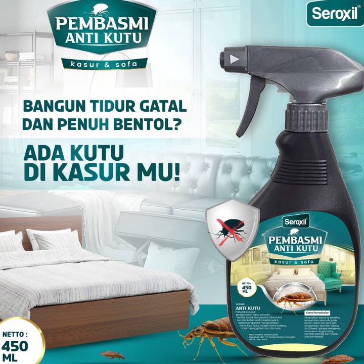 Jual COD Seroxil Pembasmi Anti Tungau Kutu Kasur Kutu Busuk 45ml ...