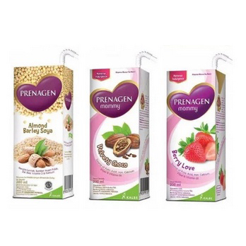 Jual Prenagen mommy berry love / coklat / almond barley soya uht 200 ml | Shopee Indonesia