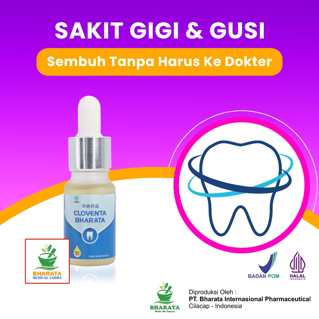 Jual Obat Sakit Gigi, Gusi Bengkak Bernanah, Sariawan Cloventa Bharata ...