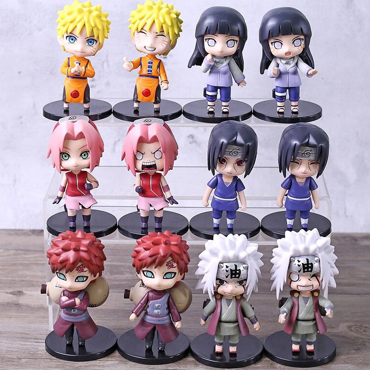 Jual KODE A52A Figure Naruto Set 6 pcs Naruto Kakashi Hinata Jiraiya ...