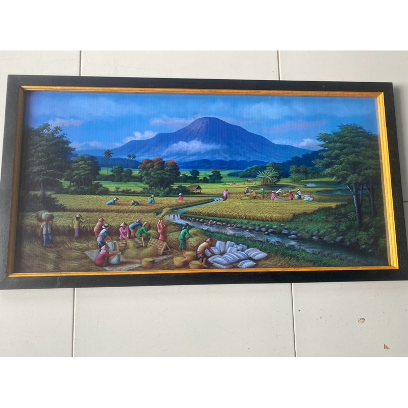 Jual Hiasan Dinding Plus bingkai uk:50cm x 100cm Lukisan cetak ...
