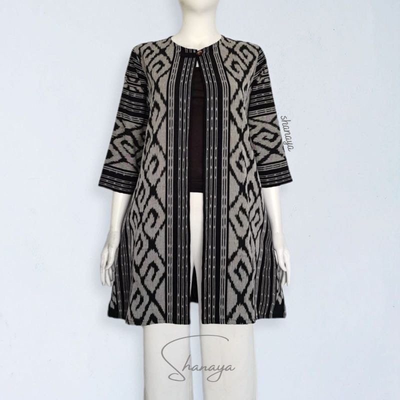Jual blazer batik tenun modern outer wanita | Shopee Indonesia