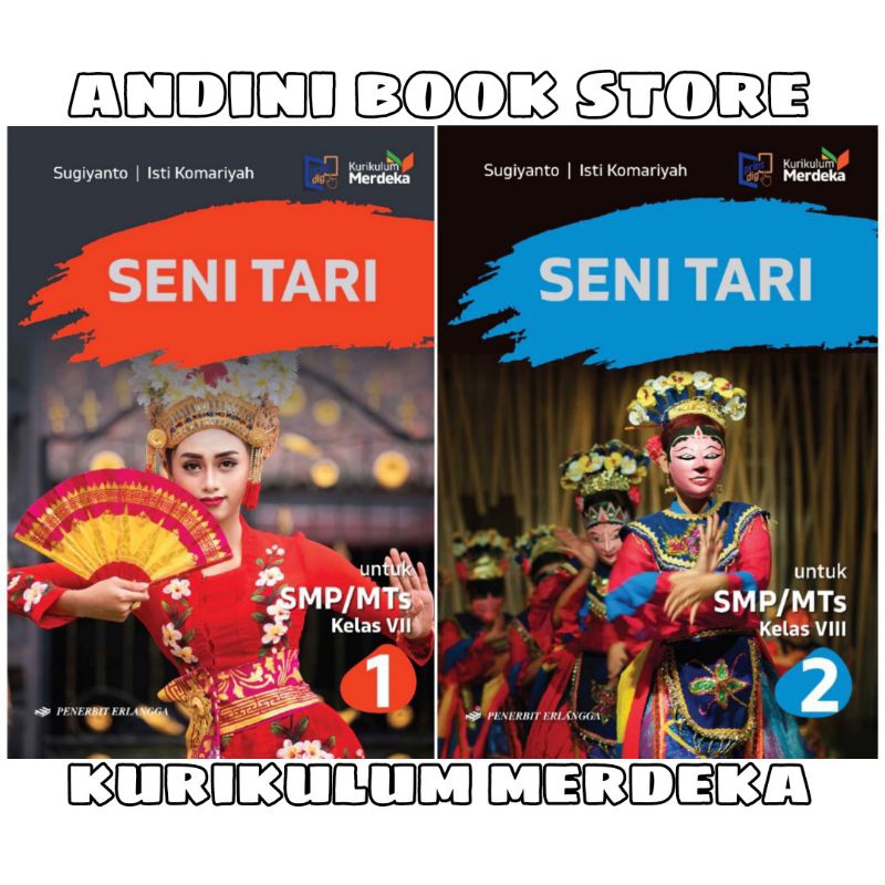 Jual BUKU SENI TARI KELAS 7 8 SMP/MTs ERLANGGA KURIKULUM MERDEKA | Shopee Indonesia