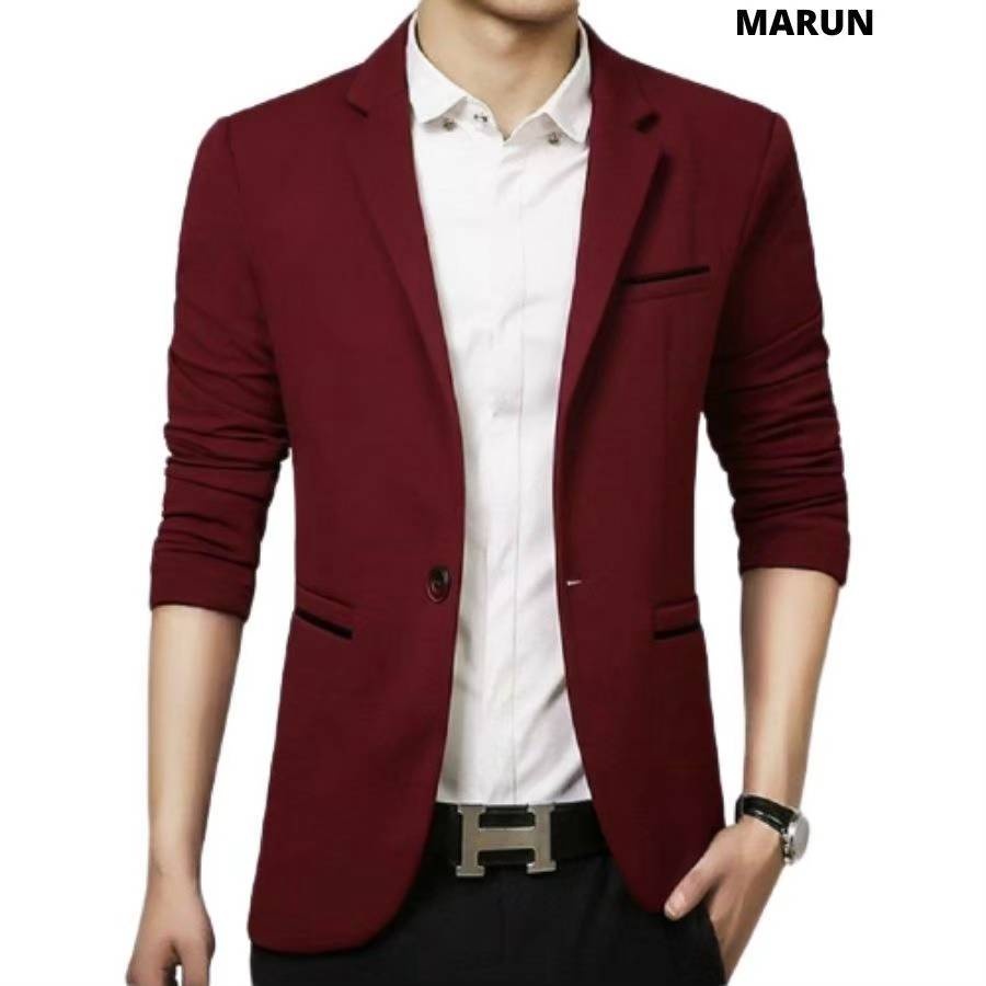 Jual Blazer pria modern style wisuda nikah kondangan Jas Slimfit Formal ...