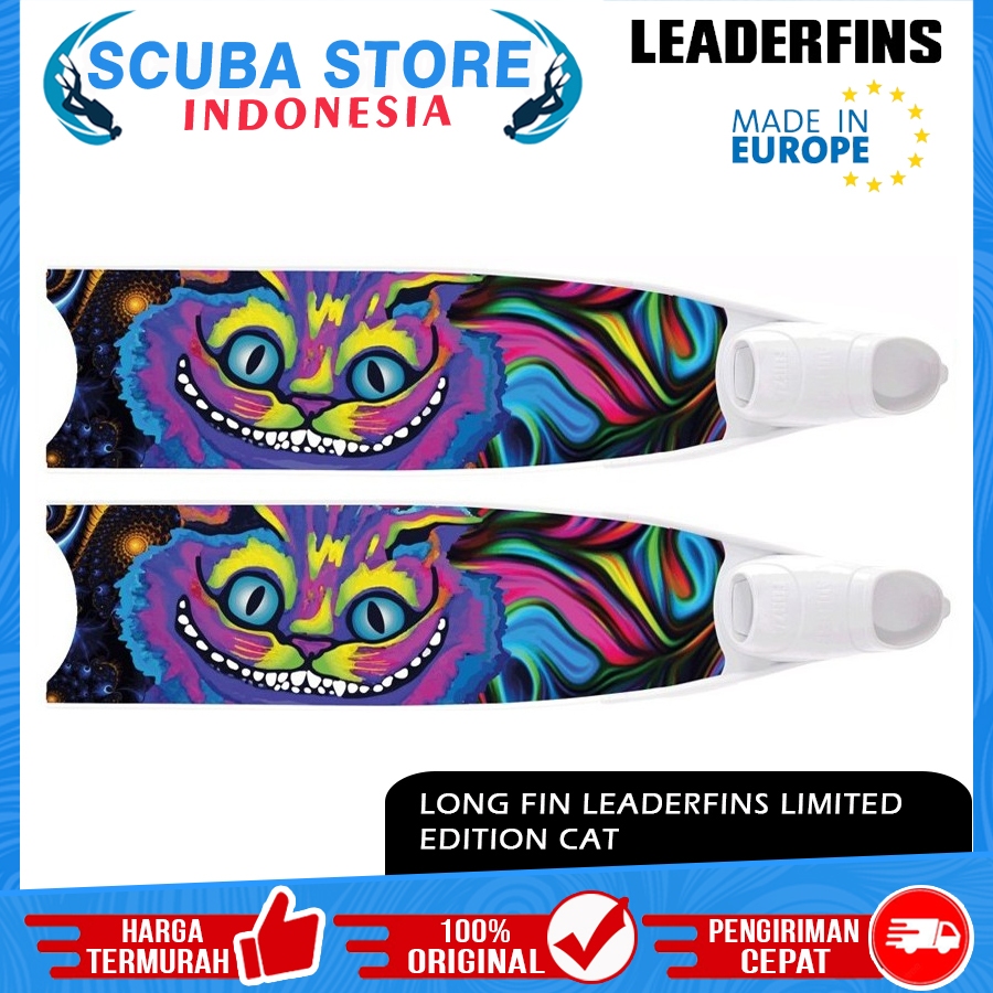 Jual Long Fin Leaderfins Limited Edition Cat Pure Carbon Fiberglass ...