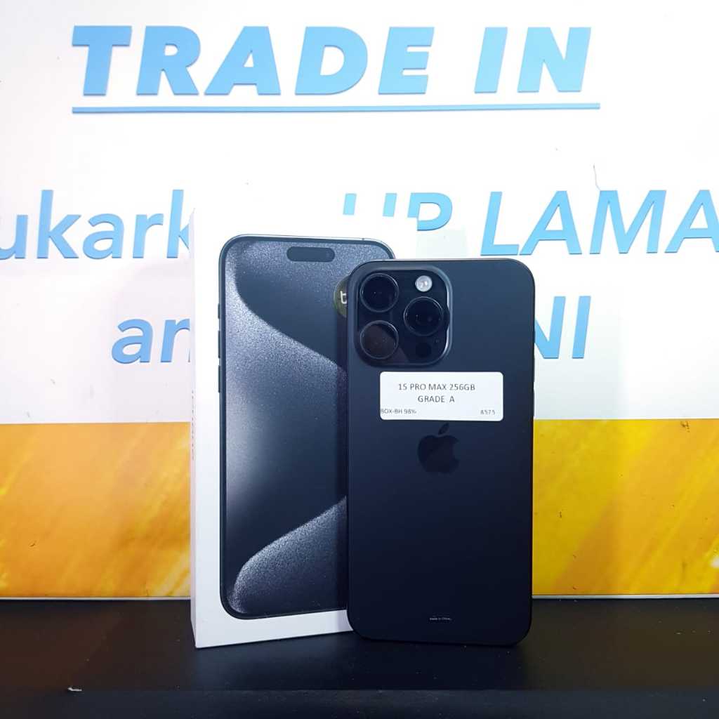 Jual Iphone 15 Pro Max 256Gb ibox Second Bekas + Fullset | Shopee Indonesia