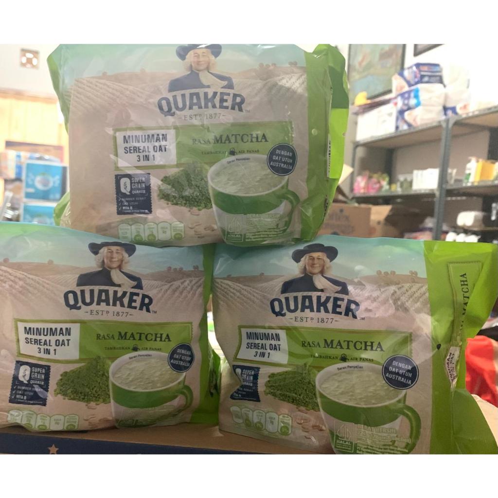 Jual QUAKER 3in1 Matcha Minuman Sereal Oat 224gr (28gr x 8 sachet ...