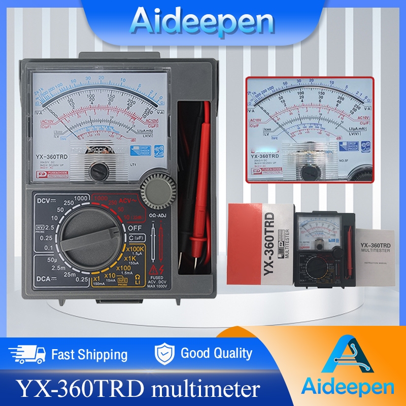 Jual AIDEEPEN YX-360TRD multimeter Analog Meter Fuse Diode Protection ...