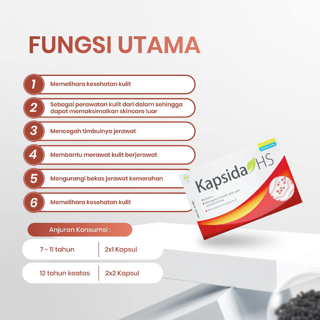 Jual KAPSIDA HS 12 Kapsul – Bantu Atasi Masalah Jerawat, Bekas Jerawat ...