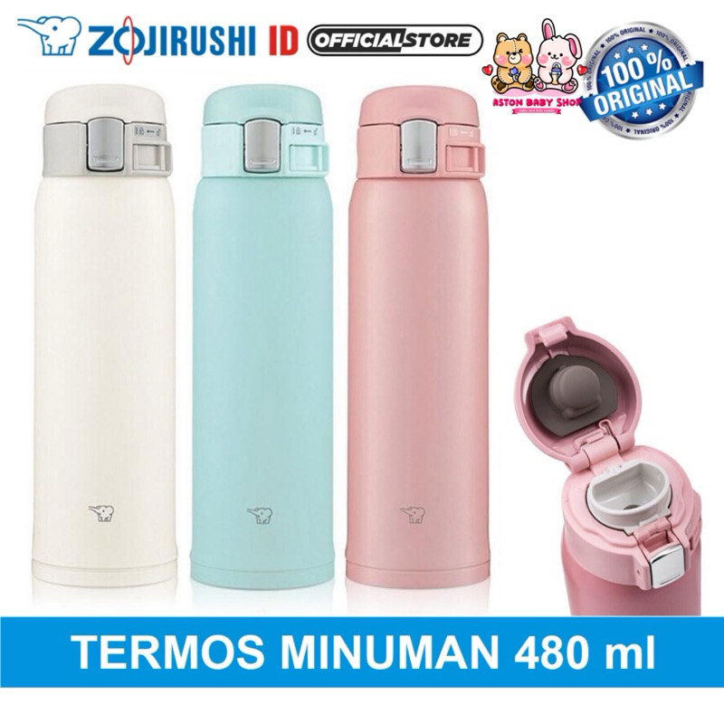 Jual Zojirushi Stainless Steel Vacuum Bottle 480ml SM-SF48 - Thermos Air Panas/ Botol Minum ...