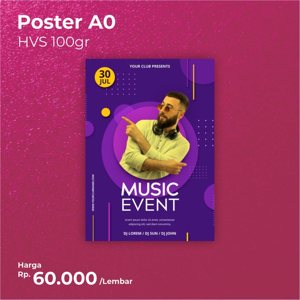 Jual Custom Print Poster Full Colour A0 HVS 100gr | Shopee Indonesia