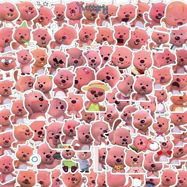 Jual COD ️ Loopy Stiker Berang-Berang Kecil Stiker Emoji Lucu Stiker ...