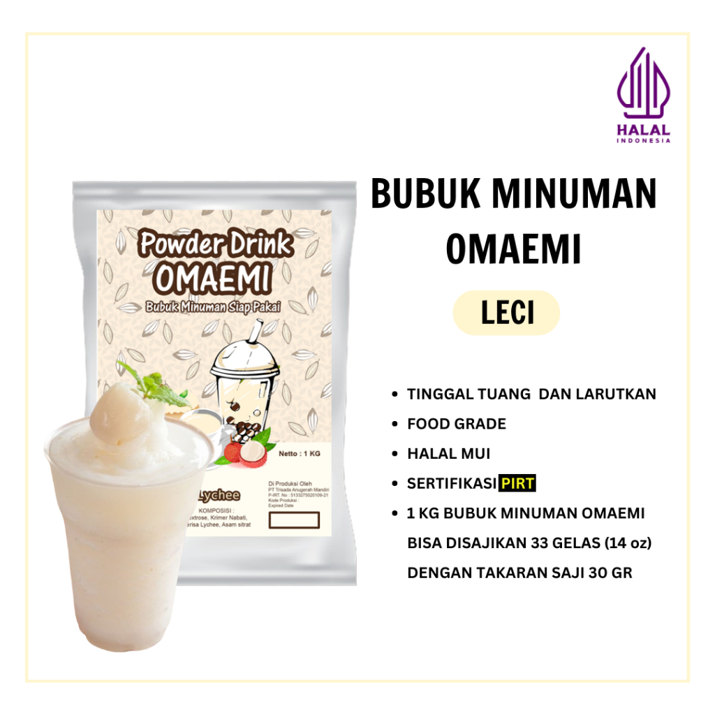 Jual Bubuk Minuman OmaEmi Powder Drink Rasa Leci Aneka Varian Kemasan 1 ...