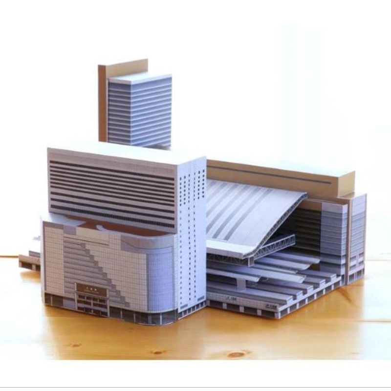 Jual Lembaran pola papercraft diorama stasiun kereta osaka (OP-Ca3 ...