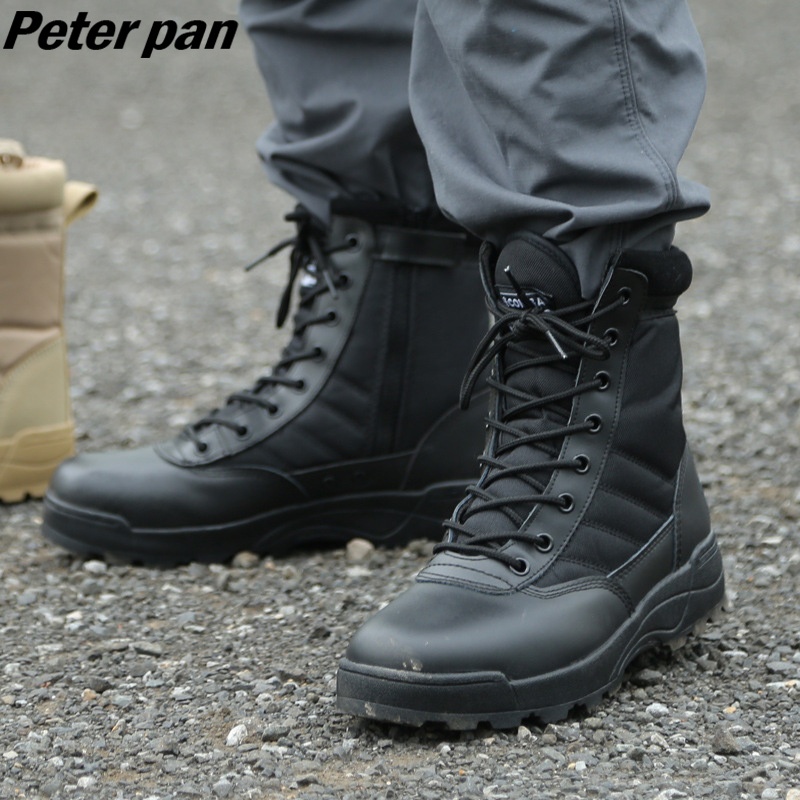 Jual sepatu pdl safety boots TNI POLRI cowboy biker tactical outdor ...