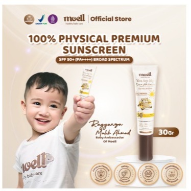 Jual MOELL Baby Skin Care Sunscreen SPF 50+ PA++++ 30gr Hair Lotion ...