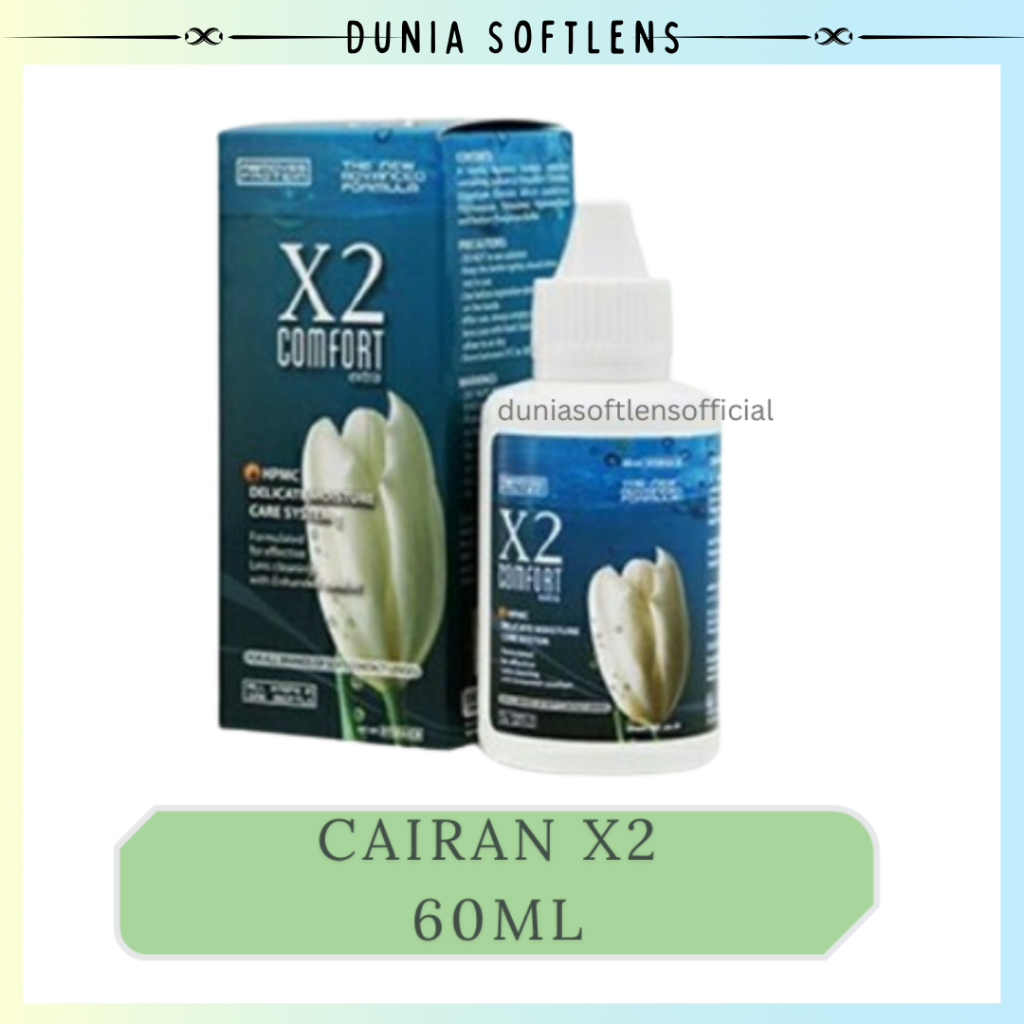 Jual Cairan Softlens / Cairan Pembersih Softlens X2 60ml / Grosir X2 ...