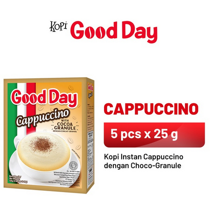 Jual GOOD DAY Cappuccino 1 Dus (5 x 25 gr) | Shopee Indonesia