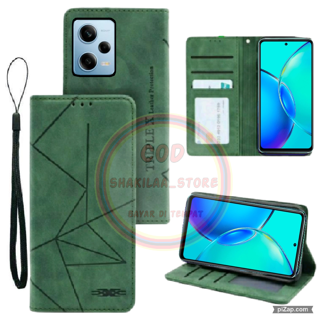 Jual CASE HP XIAOMI REDMI NOTE 12 5G MOTIF MAGNET - CASING DOMPET-FLIP ...