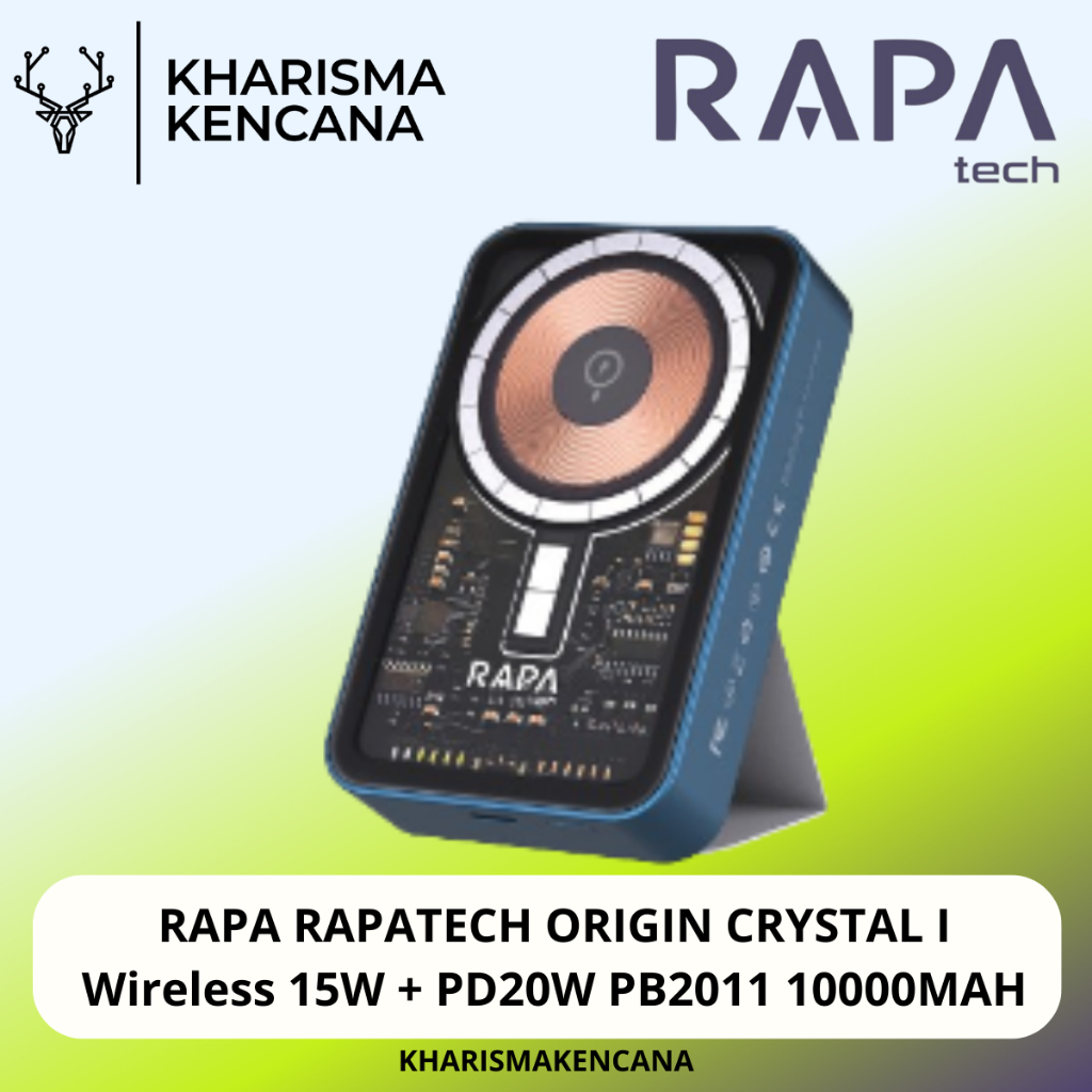 Jual RAPA RAPATECH ORIGIN CRYSTAL I Wireless 15W + PD20W PB2011 ...