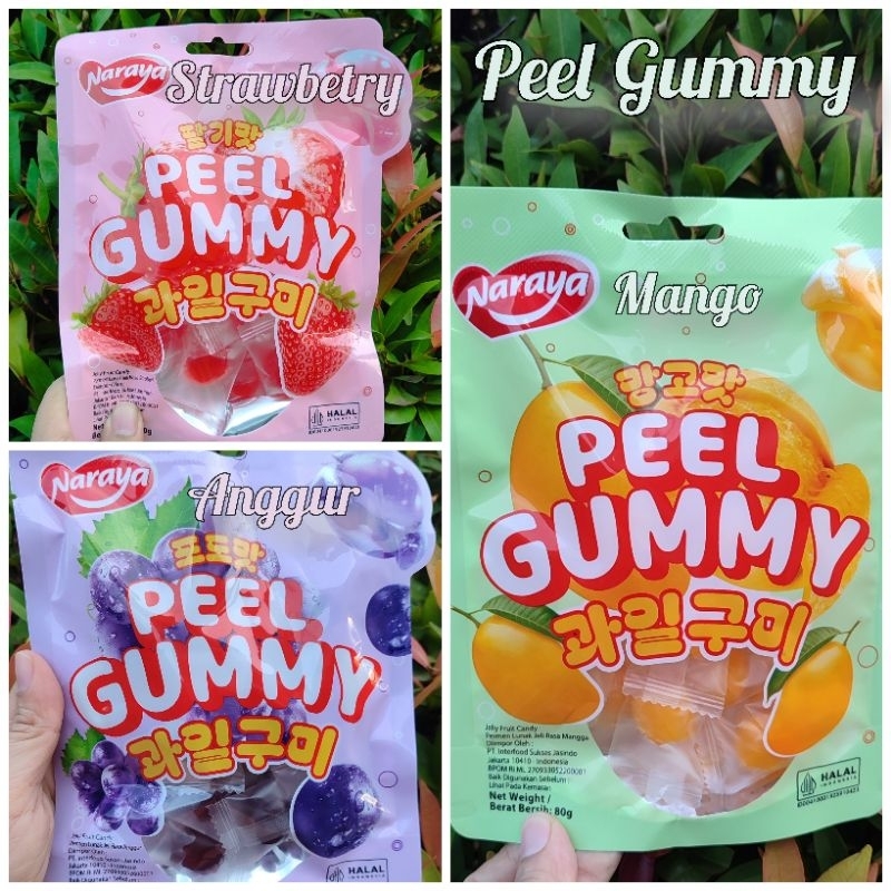 Jual Peel Gummy Permen Naraya 80gram seperti Yupi | Shopee Indonesia
