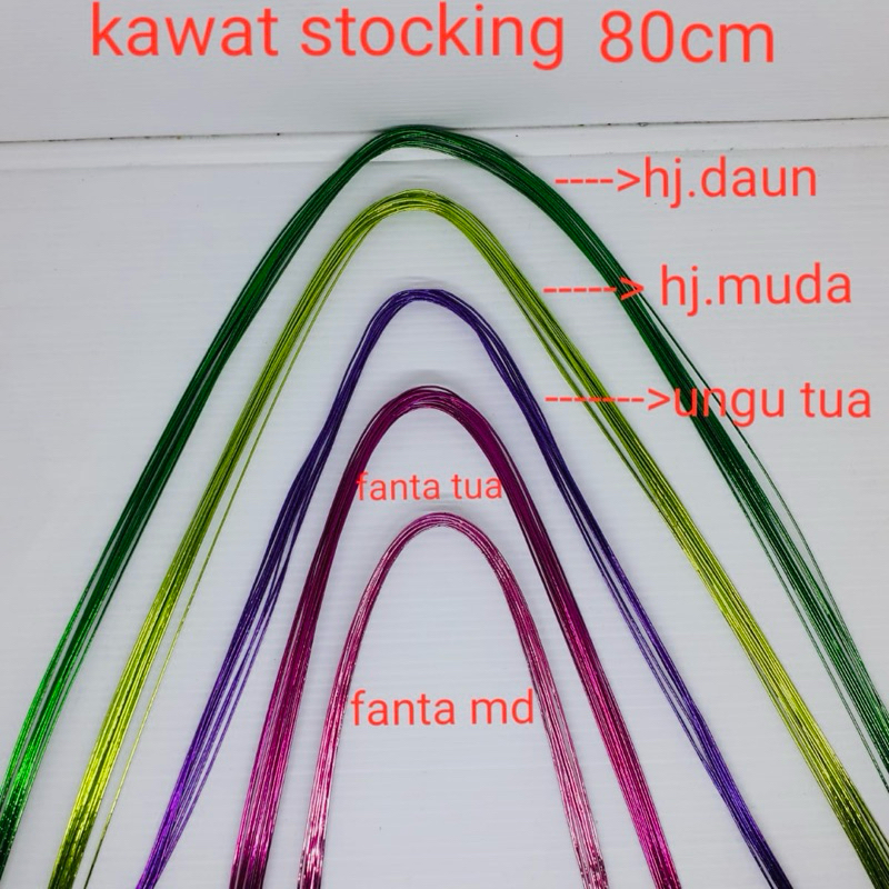 Jual 100 Gram Kawat Bunga stoking / Kawat bonsai bunga ukuran 24 ...