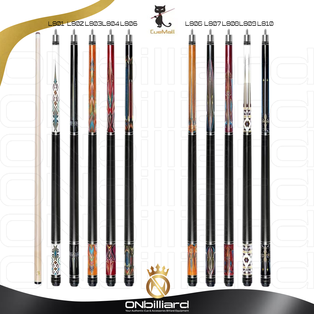 Jual CUEMALL LS Series Cue Stick Billiard Play Grip Leather 12.75mm ...