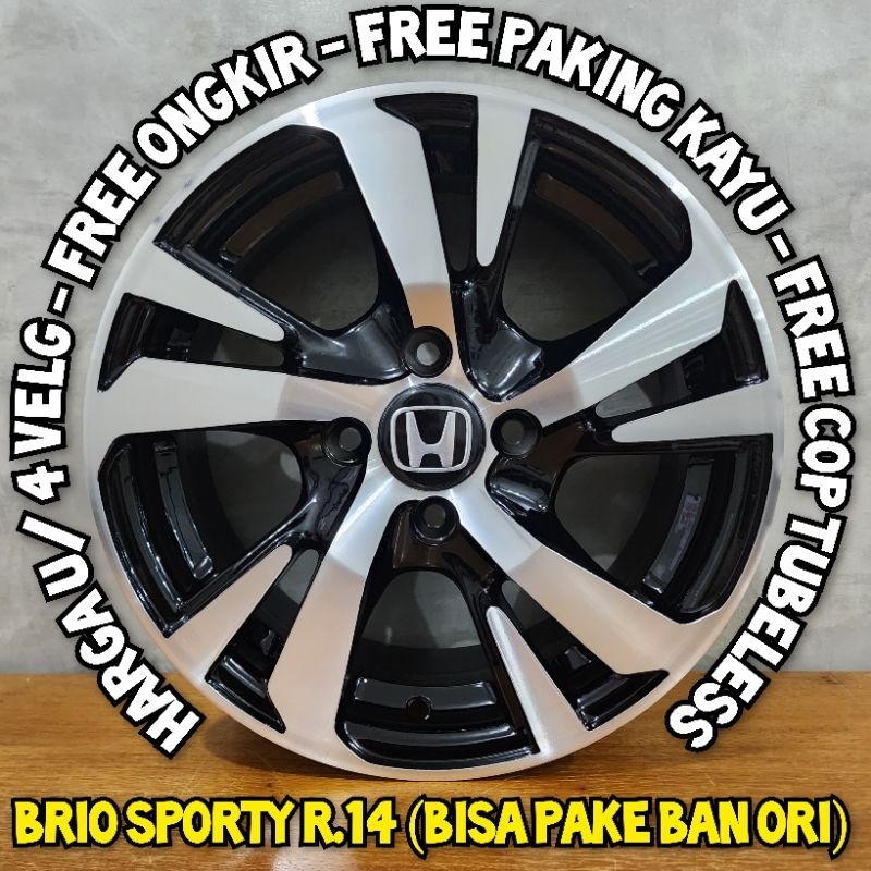 Jual 1OO% BARU!!! VELG BRIO SPORTY R.14 (HARGA U/ 4 VELG) FREE ONGKIR ...