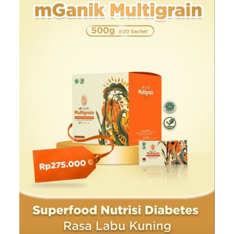 Jual Mganik Multigrain 500 Gr1 Box Isi 20 Sachet Superfood Multigrain ...