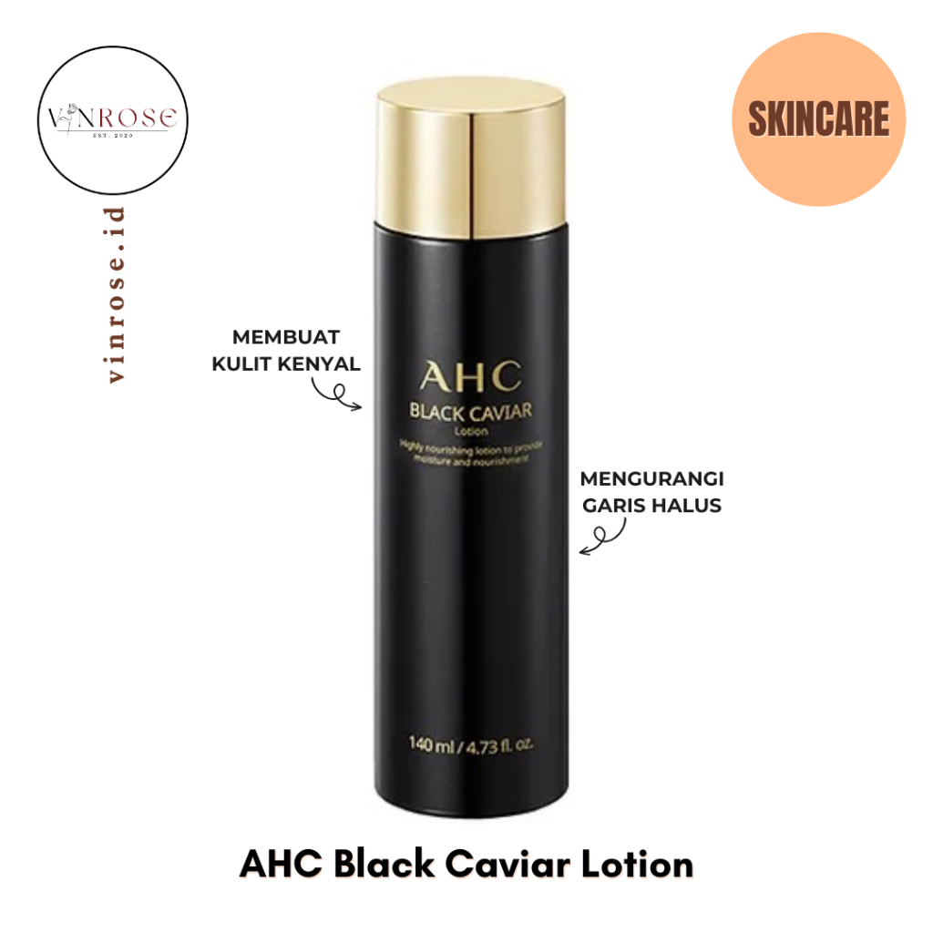 Jual AHC Black Caviar Lotion Korea Skincare Pelembab Wajah | Shopee ...