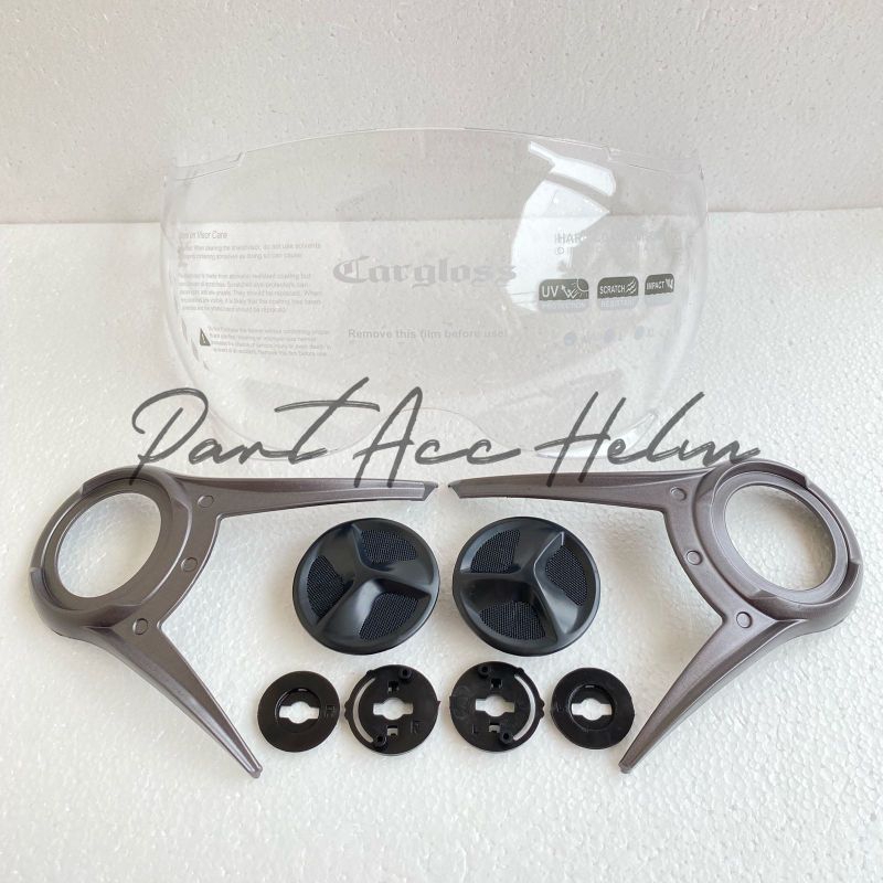 Jual Paket Kaca Visor Helm YR Cargloss Original Helm Yamaha XSR ...