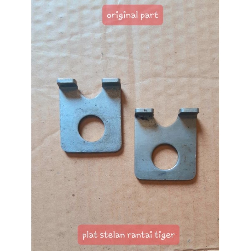 Jual plat kotak stelan rantai tiger original copotan motor 2 pcs ...