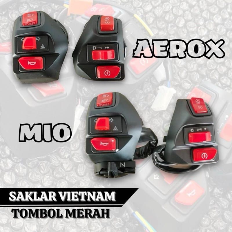 Jual Saklar Vietnam Set Kiri Kanan Plus Hazard All Mio Aerox Jupiter MX ...