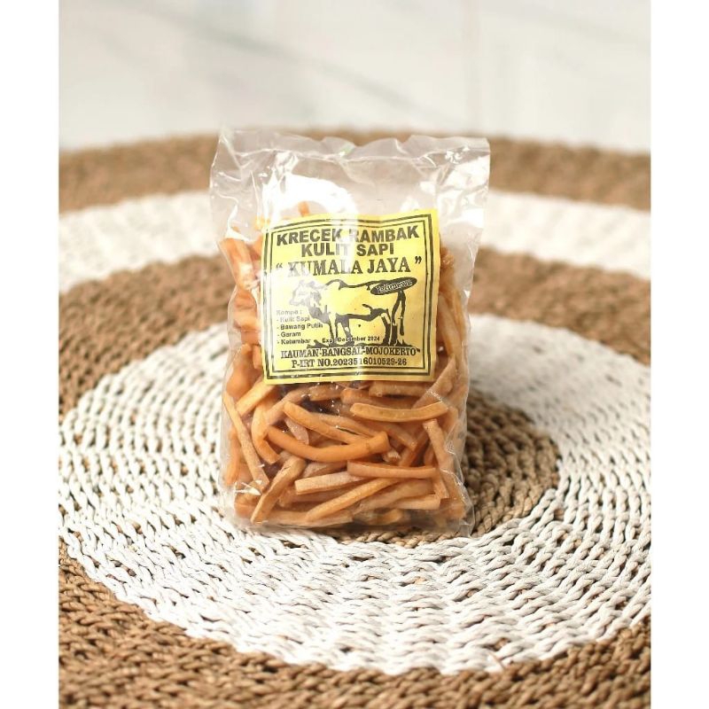 Jual Krecek / kerupuk rambak asli kulit sapi mentah 500 gram ( stik ...